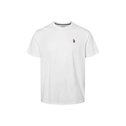 U.S. Polo Assn. T-Shirt 'Nord' Herren Größe M braun / rot / weiß