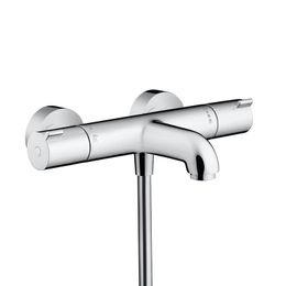 Hansgrohe Ecostat Aufputz-Wannenarmatur mit Thermostat, 13201000,