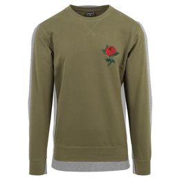 MT Men Sweatshirt Herren Größe M graumeliert / grün / oliv / rot