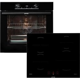 Gorenje Backofen-Set "JUMP SET PYRO/I", Energieeffizienz: A (A+++-D), schwarz, Herdsets, Pyrolyse: Selbstreinigung durch hohe Hitze ohne Chemie