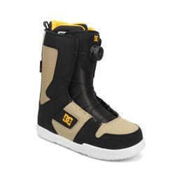 Snowboardboots DC Shoes "Phase" Gr. 10,5, schwarz (schwarz, tan), Schuhe, 10,5 (44), 77.4% Synthetikmaterial, 22.6% Textil