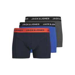 Jack & Jones JACK & JONES Boxershorts Herren Größe XL blau / navy / graumeliert / schwarz