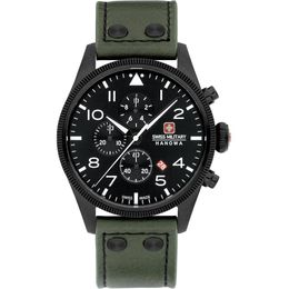 SWISS MILITARY HANOWA Analog Watch 'Thunderbolt Chrono' male Green size One Size