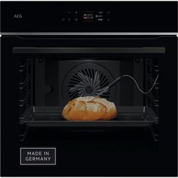 AEG Einbaubackofen "TE7PB62WAB", Energieeffizienz: A++ (A+++-D), schwarz, B:59,5cm H:59,4cm T:56,7cm, Backöfen, Kochassistent, Pyrolyse, Wifi, Kerntemperatursensor, Made in Germany