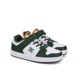 Sneaker DC Shoes "Manteca 4 V Sn", Kinder, Gr. 1(32), wei&szlig;, schwarzgr&uuml;n, orange, Obermaterial:100% Synthetik;, Schuhe Sneaker