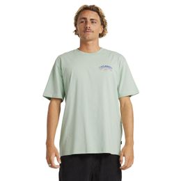 T-Shirt Billabong "Wax Arch Regular", Herren, Gr. L, seafoam, 100% Baumwolle, Shirts