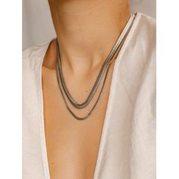 Hey Happiness Kette 'Duologue' Damen Gr&ouml;&szlig;e Onesize silber