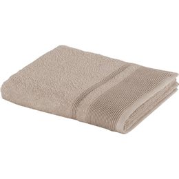 Möve Handtücher MÖVE "Wellbeing Perl", weiß (cashmere), B:50cm L:100cm, Walkfrottier, Obermaterial: 85% Baumwolle, 15% Leinen, Handtücher, mit toller Perlstruktur