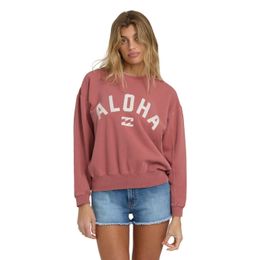 Sweatshirt Billabong "Mono Aloha Kendal", Damen, Gr. L, schwarz coral, 60% Baumwolle / 40% Polyester, Sweatshirts Sweatshirt