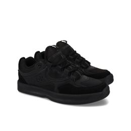 Skateschuh DC Shoes "Kalynx Zero", Herren, Gr. 10 (43), schwarz (schwarz, schwarz, schwarz), Obermaterial:Obermaterial: Leder (Kuh) / Futter: Textil / Au&szlig;ensohle: Gummi;, Schuhe