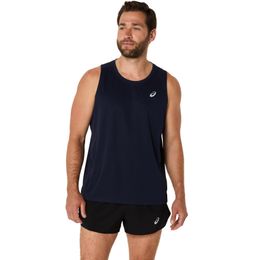 Lauftop asics "asics CORE SINGLET", Damen, Gr. XL, schwarz (midnight), Obermaterial: 100% Polyester, Tops