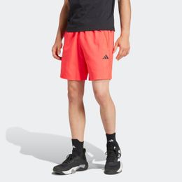 Shorts adidas Performance "TR-ES WV SHO", Herren, Gr. M, Lang, rot (lucid rot, schwarz), Obermaterial: 100% Polyester, Hosen, Essentials Woven Trainingsshorts