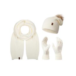 Rock Creek M&uuml;tze Damen Gr&ouml;&szlig;e 55/60 wollwei&szlig;