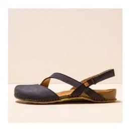 El Naturalista f&uuml;r Damen. 2581311NF005_0B0 Leder-Sandalen N5813 Panglao blau (41), Wohnung, 1 bis 3 cm
