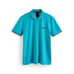 BOSS f&uuml;r Herren. 50469055 T&uuml;rkisfarbenes Poloshirt von Paddy (M), L&auml;ssig, Baumwolle, Kurzarm