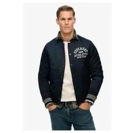 Superdry f&uuml;r Herren. M5012243A Athletic Varsity Bomberjacke Navy (XL), L&auml;ssig, Polyester, Marine