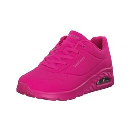 Skechers Sneaker 'Uno - Night Shades' Damen Gr&ouml;&szlig;e 35 neonpink / silber Sommerschuhe