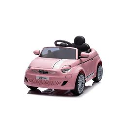 Chipolino Kinder Elektroauto Fiat 500 Fernbedienung, Sicherheitsgurt, MP3, USB pink