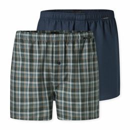 Schiesser Webware 2P Herren Web-Boxershorts