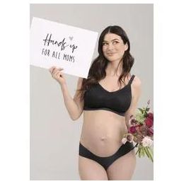 Still-BH Anita MATERNITY "Essential Lace", Damen, Gr. M, N-Gr, grau (anthrazit), Stoff, Obermaterial: 62% Polyamid, 38% Elasthan, bestickt, unifarben mit Farbeinsatz, normal, BHs Still-BH, herausnehmbare Cups, mit Spitze, verstellbare Tr&auml;ger, feminin