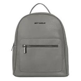 Cityrucksack Betty Barclay, Damen, Gr. B/H/T: 24cm x 28cm x 12cm, onesize, grau, Kunstfaser, Rucks&auml;cke Cityrucksack