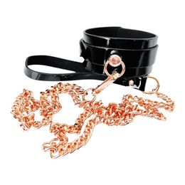 High Gloss Bondage O-Ring Collar & Leash