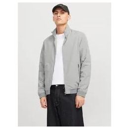 Jack & Jones Blouson JACK & JONES "JJERUSH Stylisch, funktional, ideal f&uuml;r Herbst, pflegeleicht", Herren, Gr. XL, grau (ultimate grau), Web, Obermaterial: 100% Polyester, unifarben, regular fit taillenbedeckt, ohne Ausschnitt, Rippb&uuml;ndchen, Jacken Blouson, mit stylischem Stehkragen