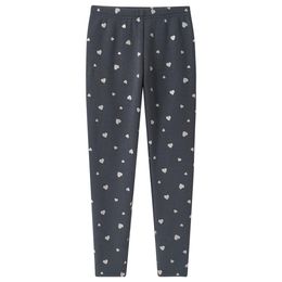 Yigga M&auml;dchen Thermo-Leggings mit Glitzer-Print