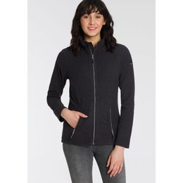 Fleecejacke Killtec, Damen, Gr. 40, schwarz, Obermaterial: 100% Polyester, Jacken, aus strukturiertem Material