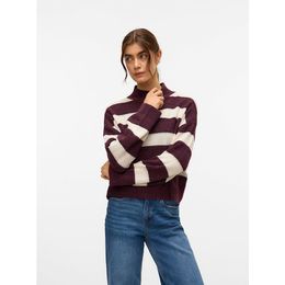 V&eacute;ro Moda Vero Moda Pullover in Bordeaux/ Creme - 47% | Gr&ouml;&szlig;e S | Damen-pullover-cardigans