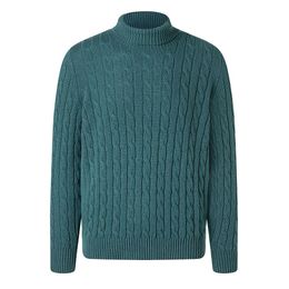 Maerz Muenchen Wollrollkragenpullover in Petrol - 63% | Größe 50 | Herren-plussize