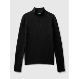 Benetton Pullover in Schwarz - 55% | Gr&ouml;&szlig;e 140 | Kinder-pullover