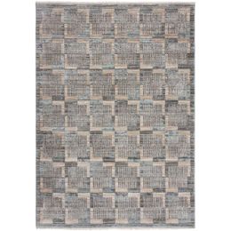FLAIR RUGS Teppich »Evelyn Blocks Flor mit Glanzeffekt« rechteckig 8 mm Höhe geometrisches Design, Wohnzimmer, Schlafzimmer, Esszimmer natur...