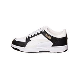 Puma Leder-Sneakers "Rebound Joy" in Weiß/ Schwarz - 66% | Größe 41 | Herrensneakers