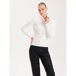 BGN Rollkragenpullover in Creme - 82% | Größe 36 | Damen-pullover-cardigans