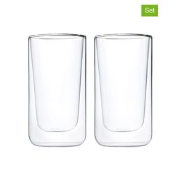 Blomus 2er-Set: Latte-Macchiatogläser "Nero" in Transparent - 320 ml - 37% | Gedeckter-tisch