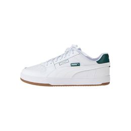 Puma Leder-Sneakers "Caven 2.0 VTG" in Weiß/ Grün - 56% | Größe 44 | Herrensneakers