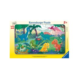 Ravensburger 15tlg. Puzzle "Die kleinen Dinos" - ab 3 Jahren - 15% | Gesellschaftsspiele