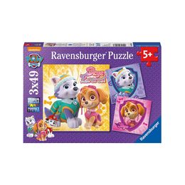 Ravensburger 3x 49tlg. Puzzle "Bezaubernde Hundemädchen" - ab 5 Jahren - 11% | Gesellschaftsspiele