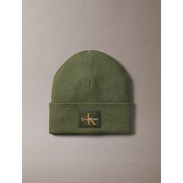 Calvin Klein Beanie »MONOLOGO PATCH BEANIE« Perfekt für den Alltag Thyme