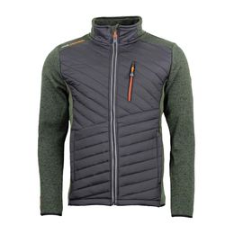 Peak Mountain Fleecejacke "Chacha" in Grün/ Grau - 63% | Größe XL | Herren-pullover-sport