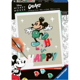 Ravensburger Malen nach Zahlen »CreArt, Disney Mickey Mouse, H is for happy« Made in Europe bunt