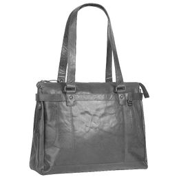 SPIKES & SPARROW Spikes & Sparrow Damen Shopper echt Leder schwarz