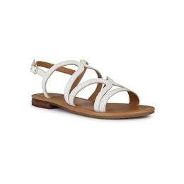 Geox Leder-Sandalen "Sozy" in Wei&szlig; - 56% | Gr&ouml;&szlig;e 41 | Damen-sandalen