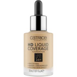 Catrice Foundation »HD Liquid Coverage Foundation« mit leichter Textur Medium Beige Hohe und gleichzeitig natürliche Deckkraft