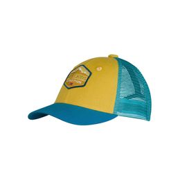 Trollkids Cap "Femund" in Gelb/ Blau - 12% | Größe 52-56 cm | Baby-caps-huete