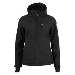 Peak Mountain Softshelljacke "Aclaudio" in Schwarz - 69% | Gr&ouml;&szlig;e XL | Damen-outdoorjacken