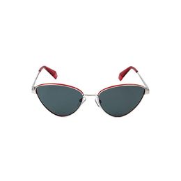Polaroid Damen-Sonnenbrille in Rot-Silber/ Grau - 77% | Größe 56 | Damen-brillen