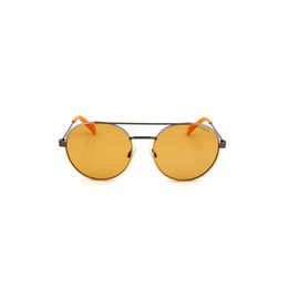 Polaroid Herren-Sonnenbrille in Silber/ Orange - 60% | Größe 55 | Brillen-herren