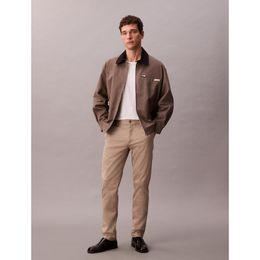 Calvin Klein Chinohose »SLM CTTN STRTCH CHN« Mit Gürtelschlaufen Vintage Khaki 36 - Länge 34 Länge 34 36 Slim-Fit-Hose von Calvin Klein Menswear